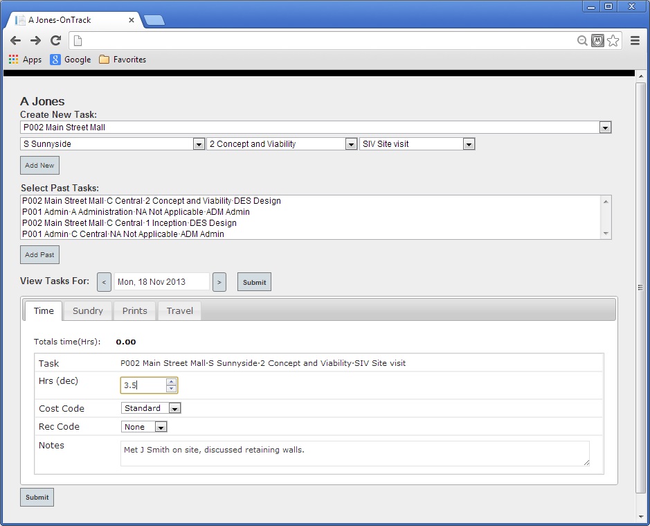 OnTrack - Online Time & Billing